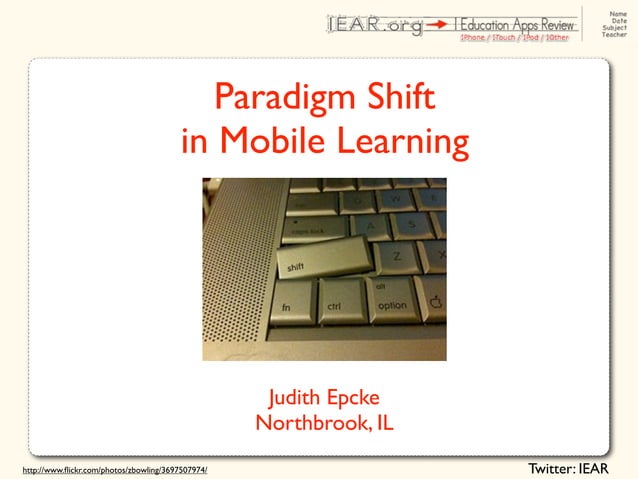 Paradigm Shift in Mobile Learning | KEY