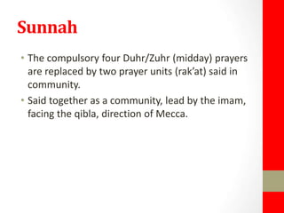 Friday prayer at the mosque.adapted | PPT