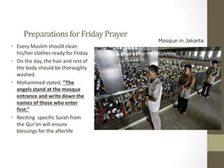 Friday prayer at the mosque.adapted | PPT