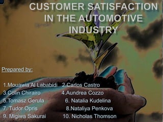 Customer Satisfaction in automotive industry | PPTX