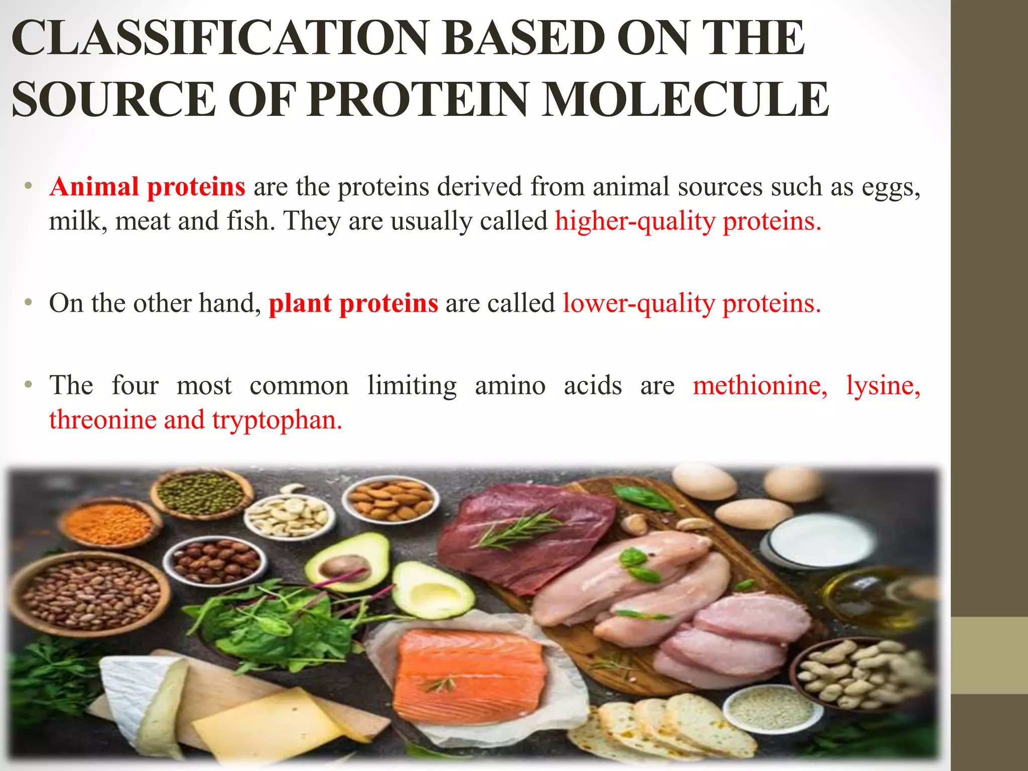 protein classification and it's properties | PPTX