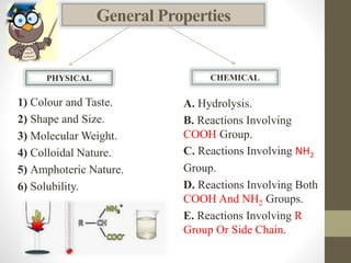 protein classification and it's properties | PPTX