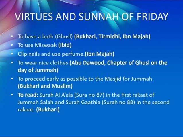 Friday sunnahs | PPTX