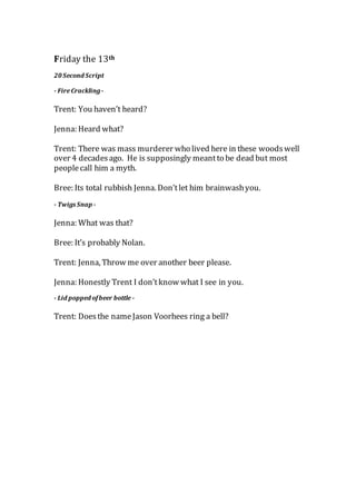 Friday the 13th | DOCX