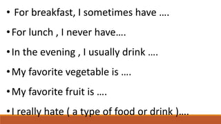 Kitchen Vocabulary in English with Connectors of Speech | PPTX