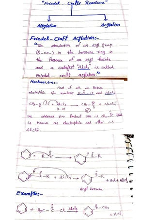 Friedal craft, sulphonation, diazzo coupling, orientation | PDF