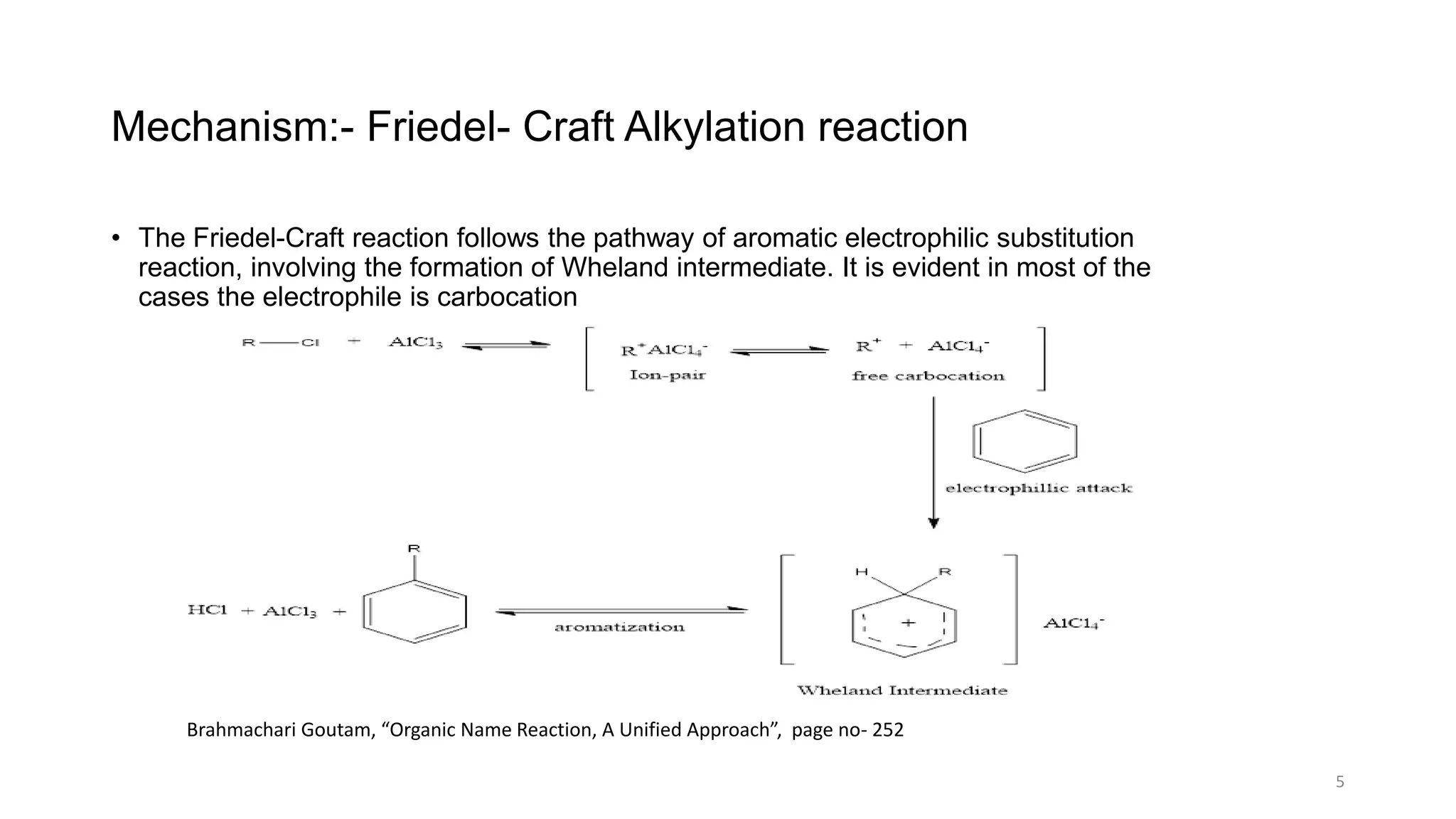 Friedel craft reaction | PPTX