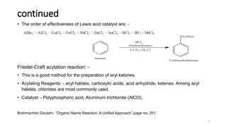 Friedel craft reaction | PPTX