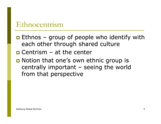 Ethnocentrism, Globalization, and Global Citizenship | PDF