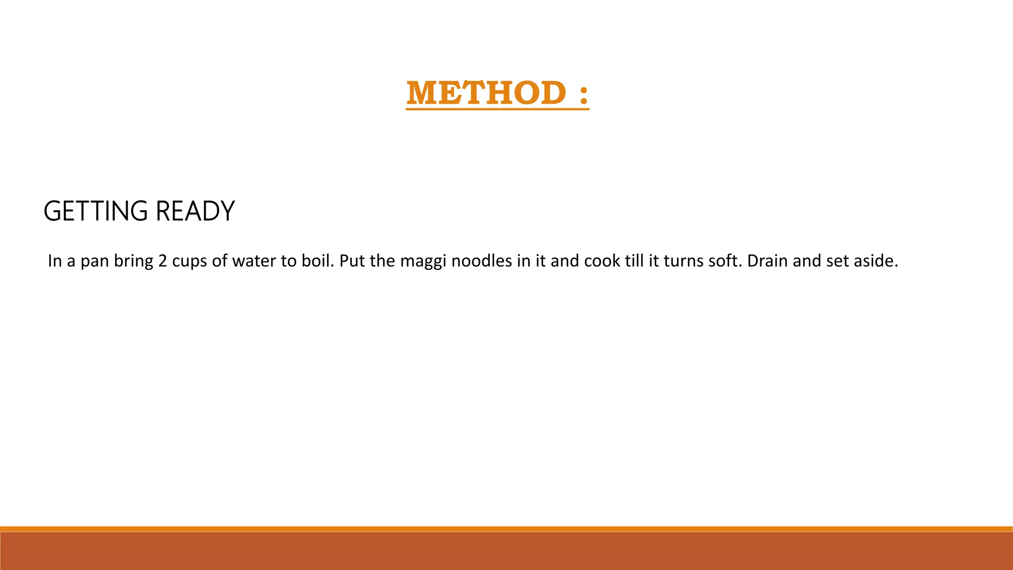 Veg Fried Maggi Recipe | PPTX