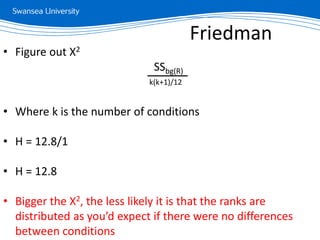 Non-parametric earworms using Friedman test | PPTX | Standardized ...