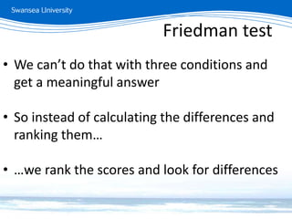 Non-parametric earworms using Friedman test | PPTX | Standardized ...