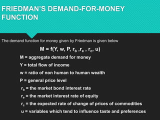 Friedmans theory of demand | PPTX