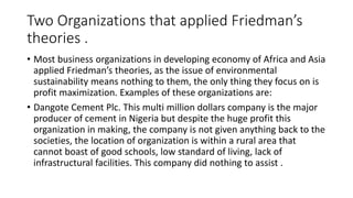 Friedman vs Carroll, Social responsibility and Ethics in Strategic ...