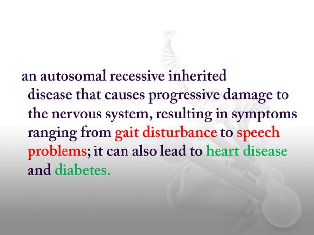 Friedreich's ataxia | PPSX
