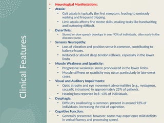 Friedreichs ataxia: Pediatric overview | PPTX