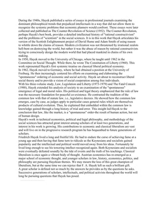 Friedrich A Hayek | DOC