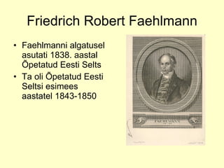 Friedrich Robert Faehlmann | PPT