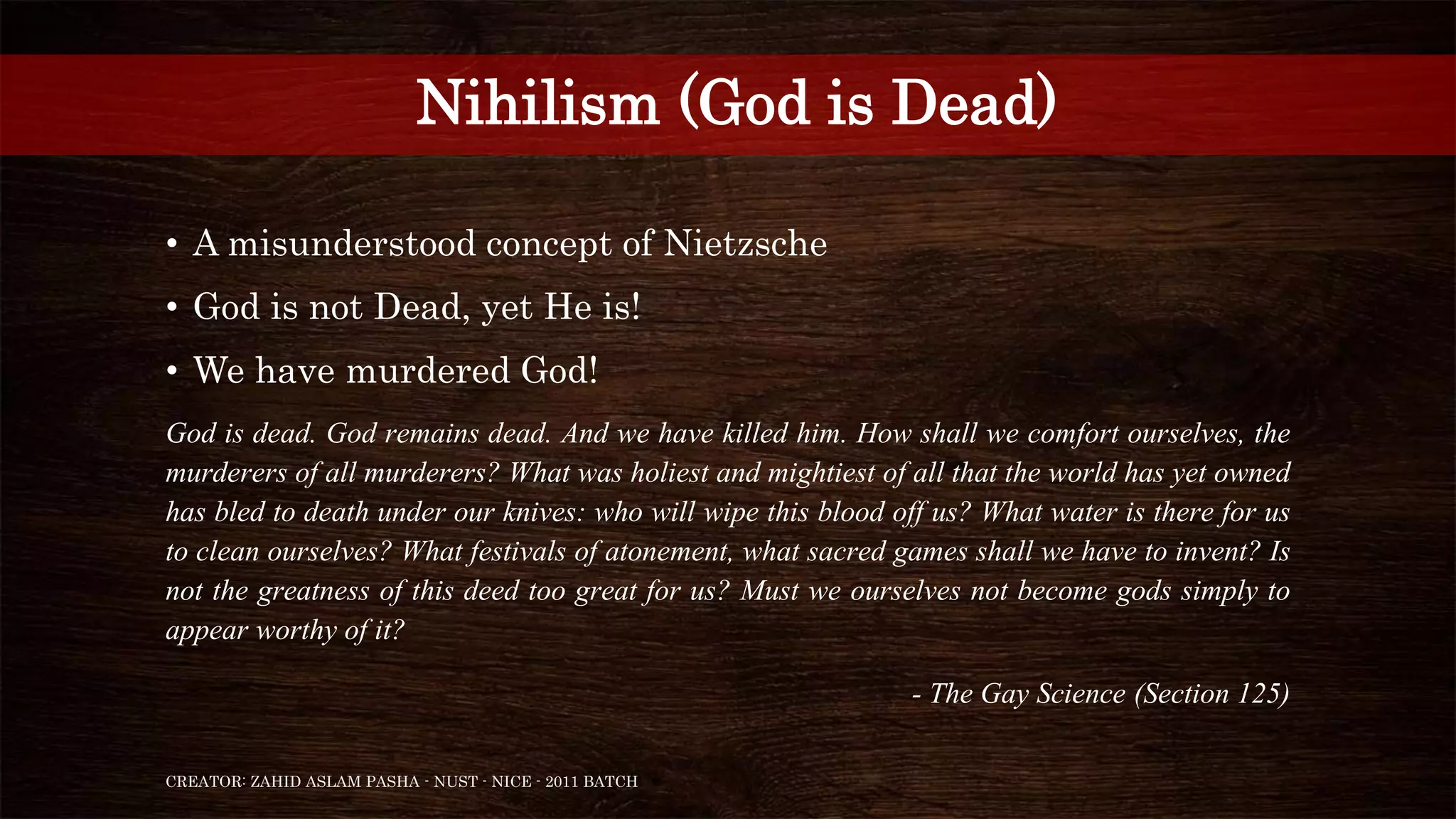 Nietzsche's Philosophies | PPTX