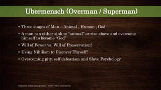 Nietzsche's Philosophies | PPTX