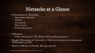 Nietzsche's Philosophies | PPTX