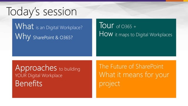 O365 Tools for Building a Digital Workplace | PPT