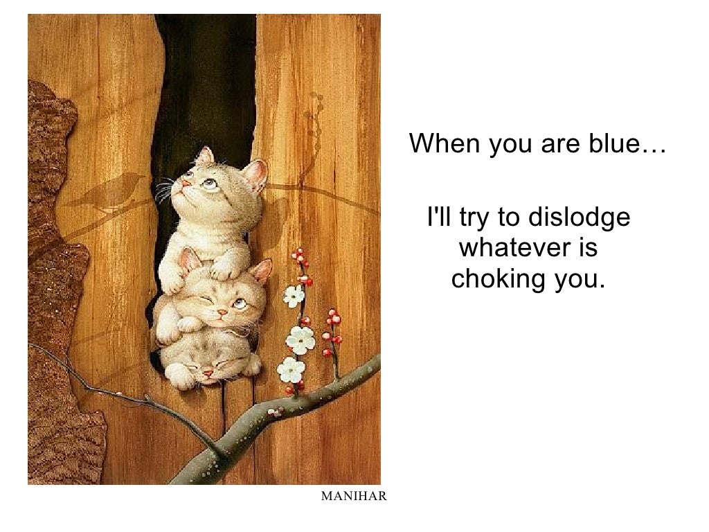 I'll try to dislodge whatever