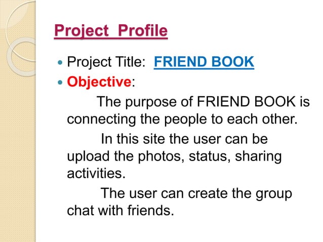 Friendbook ppt | PPT