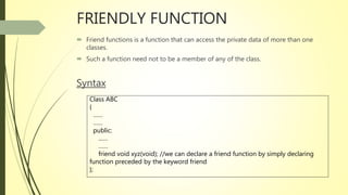Friend Function | PPT