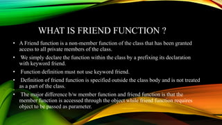 Friend function | PPT