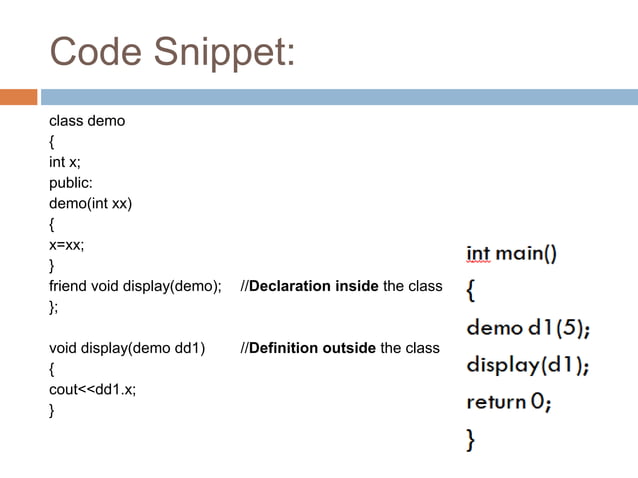 Friend function & friend class | PPTX