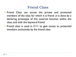 Study of Friend Function in C++ with examples | PPT