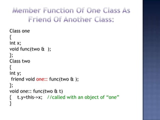 Friend functions | PPT