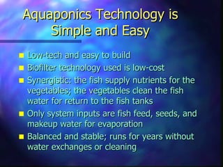 Friendly Aquaponics: the basics of the system | PPT