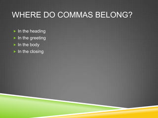 Friendly letter | PPT