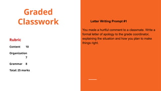 The Friendly Letter- for grade seven English | PPTX