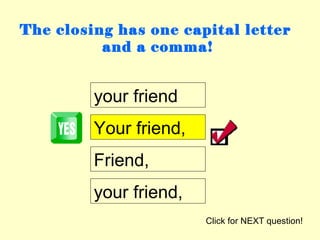 Friendly Letter Slideshow | PPT