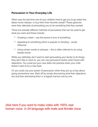 Friendly persuasion | PDF