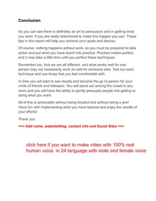 Friendly persuasion | PDF