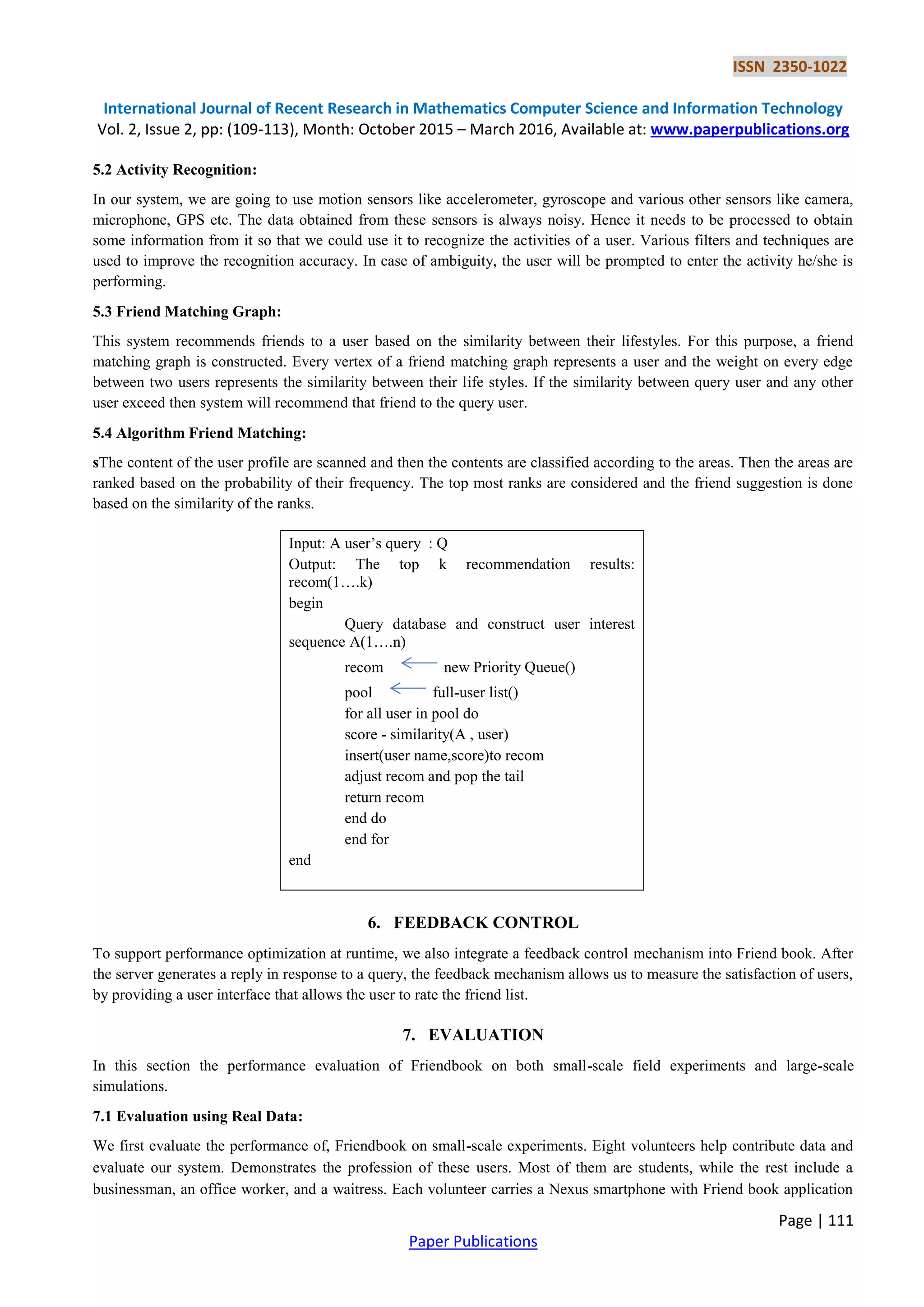 Friend Recommendation on Social Network Site Based on Their Life Style ...