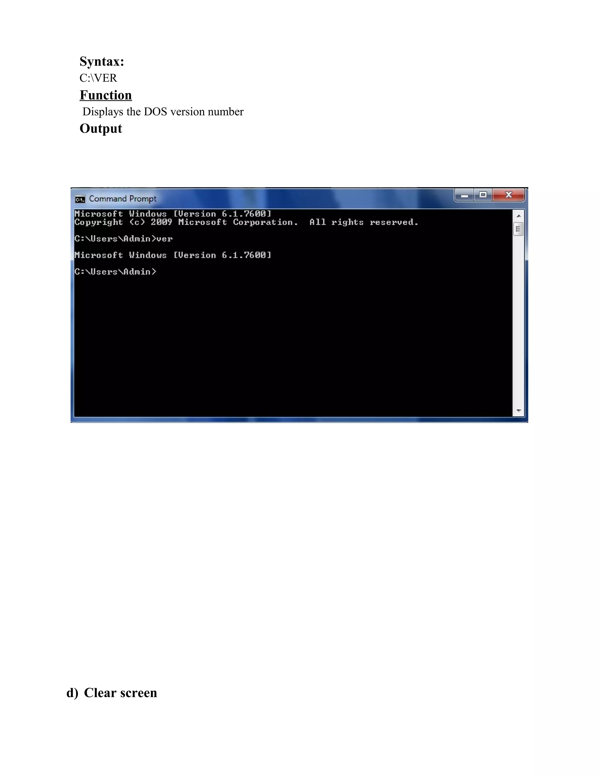 Ms Dos Commands Pdf
