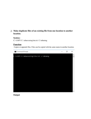 MS-DOS commands | DOC