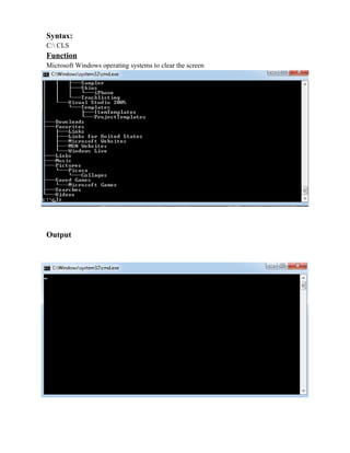 MS-DOS commands | DOC