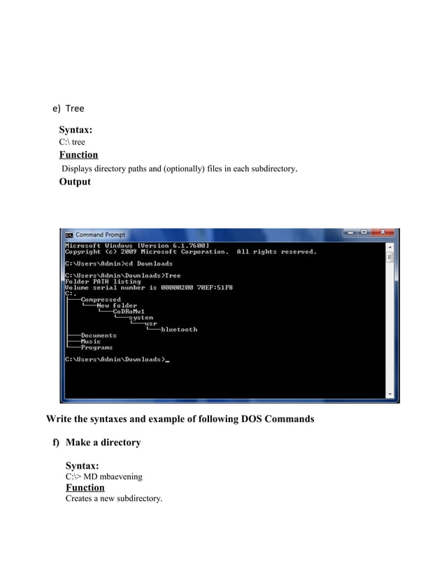 Ms Dos Commands Pdf