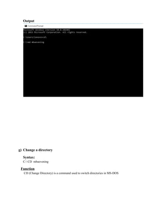 MS-DOS commands | DOC