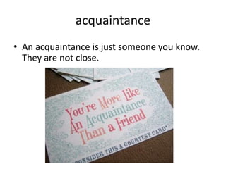 Friends and family | PPTX