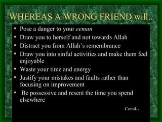 Friendship In Islam Hadith