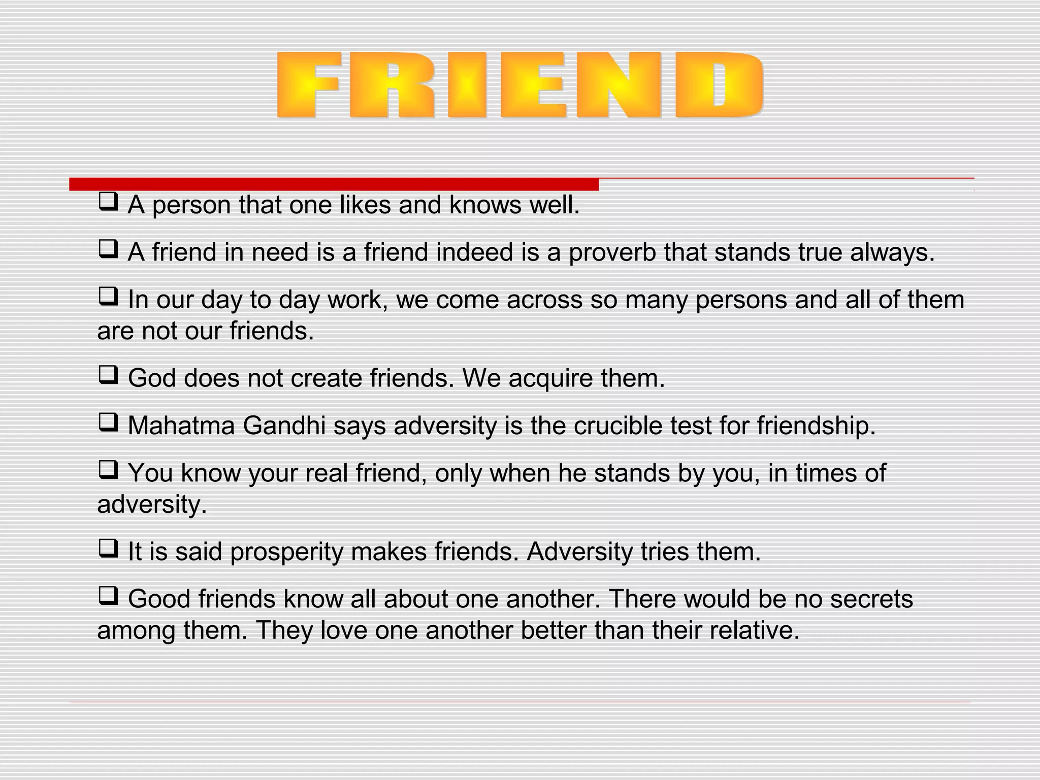 Friendship | PPT