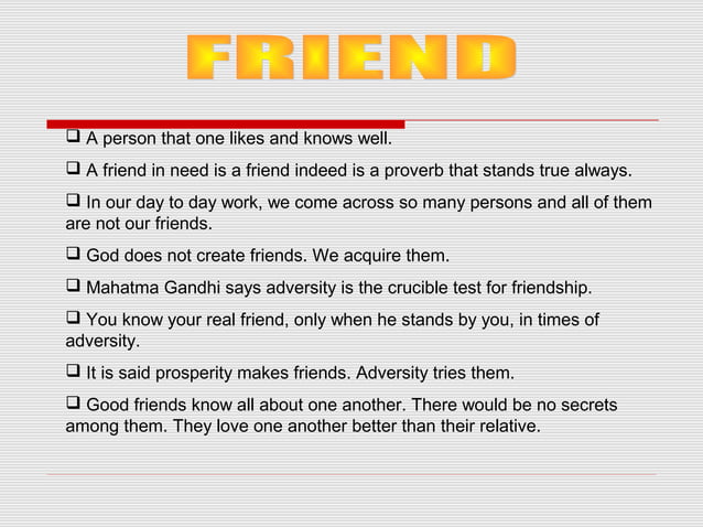 Friendship | PPT
