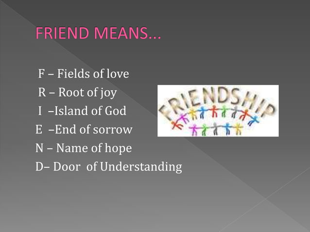 Friendship | PPT